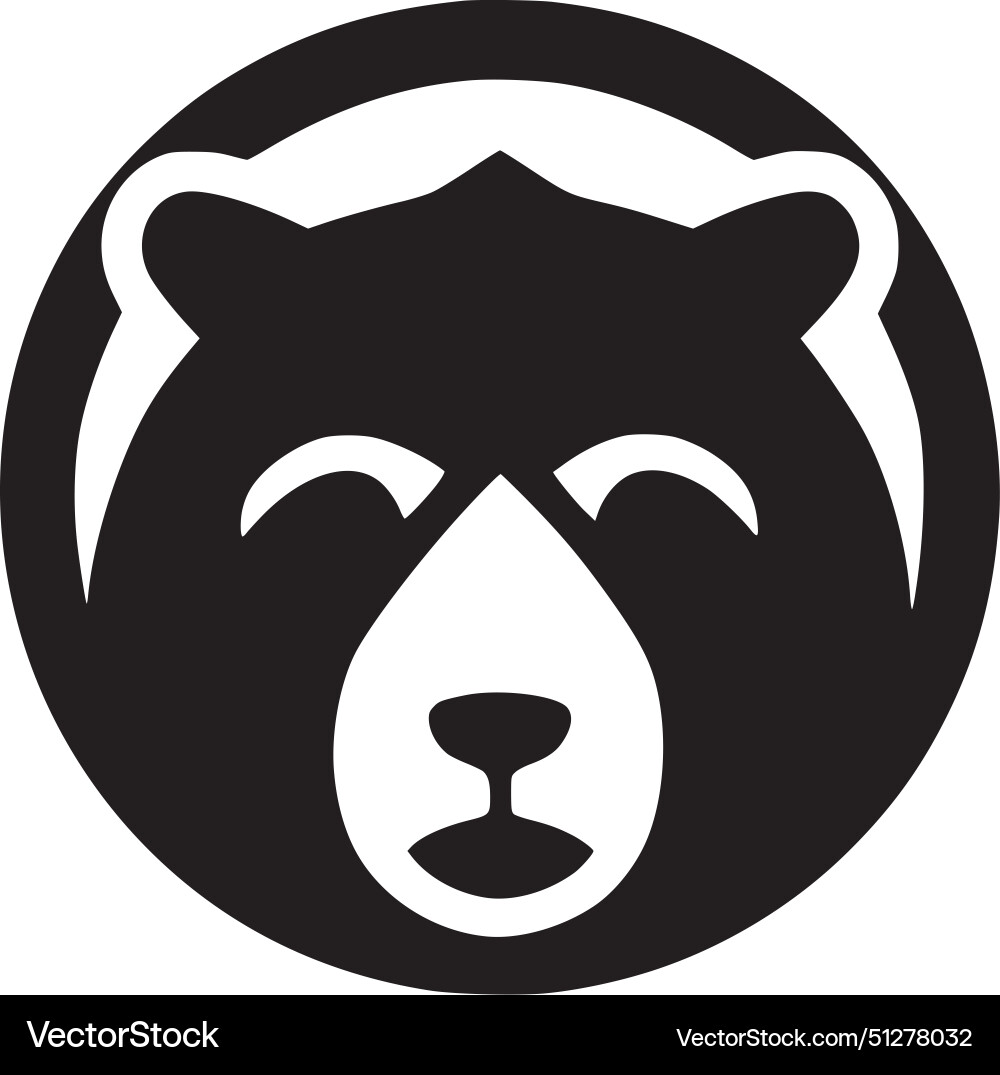 Bear - minimalist and simple silhouette Royalty Free Vector
