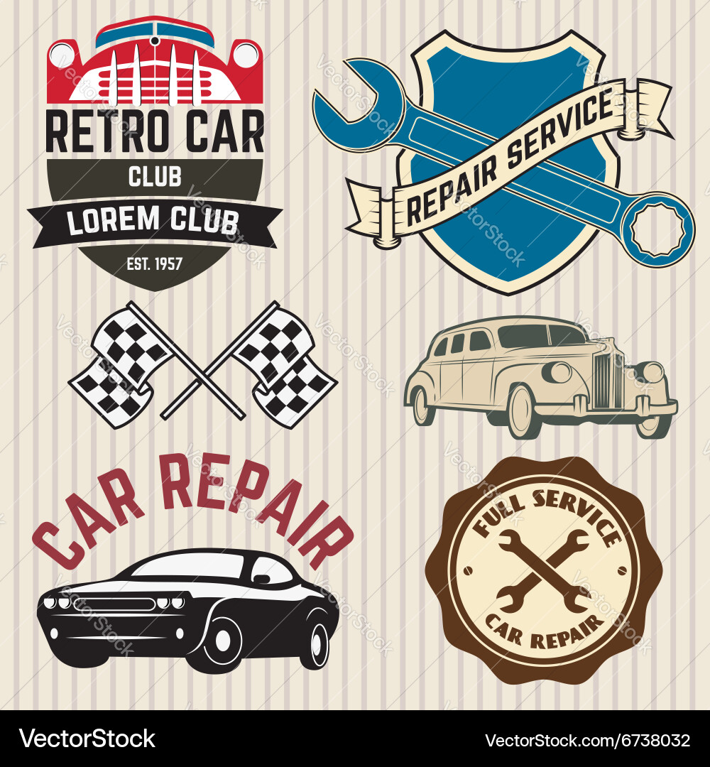 Car repair Royalty Free Vector Image - VectorStock