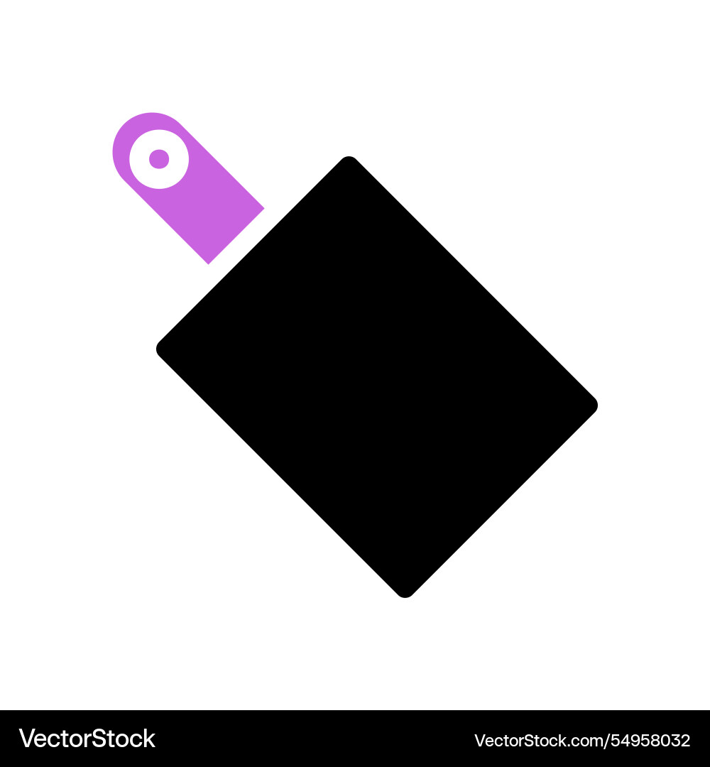 Cutting board icon kitchen utensil graphic design Vector Image