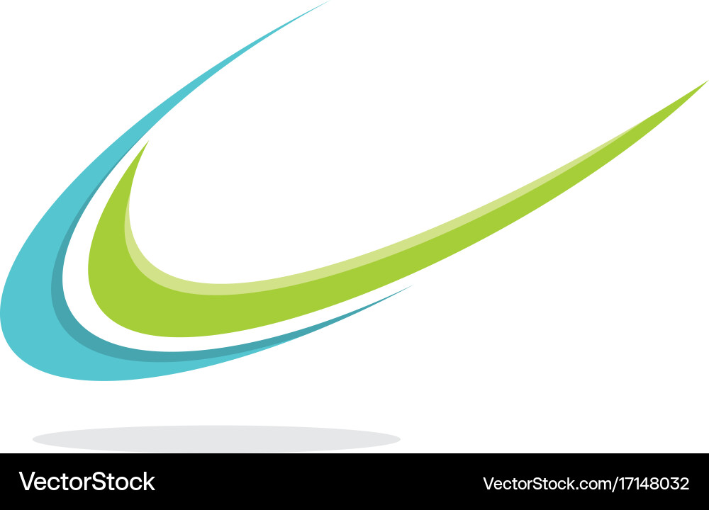Dynamic Swoosh Logo Royalty Free Vector Image - VectorStock