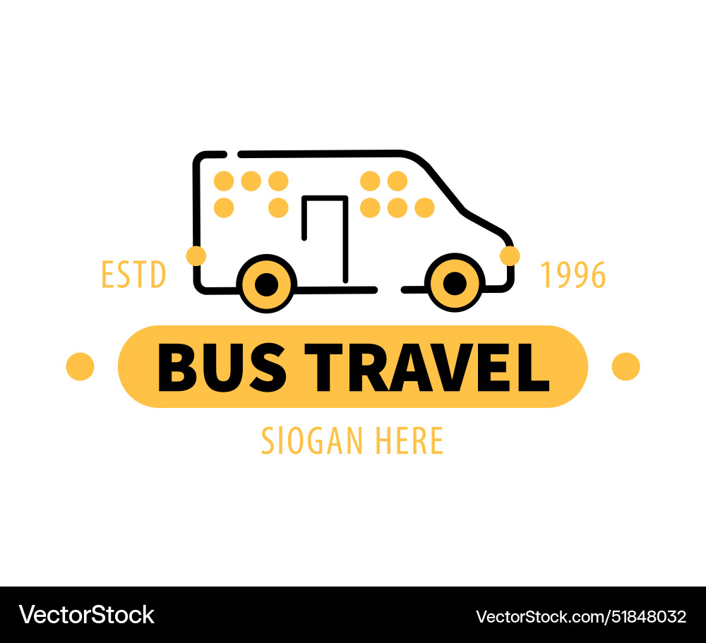 Icon of minibus delivery van transport linear Vector Image