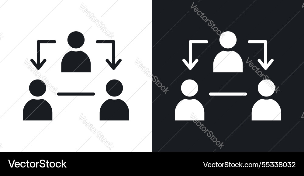 Mediator icons set black and colored style Vector Image