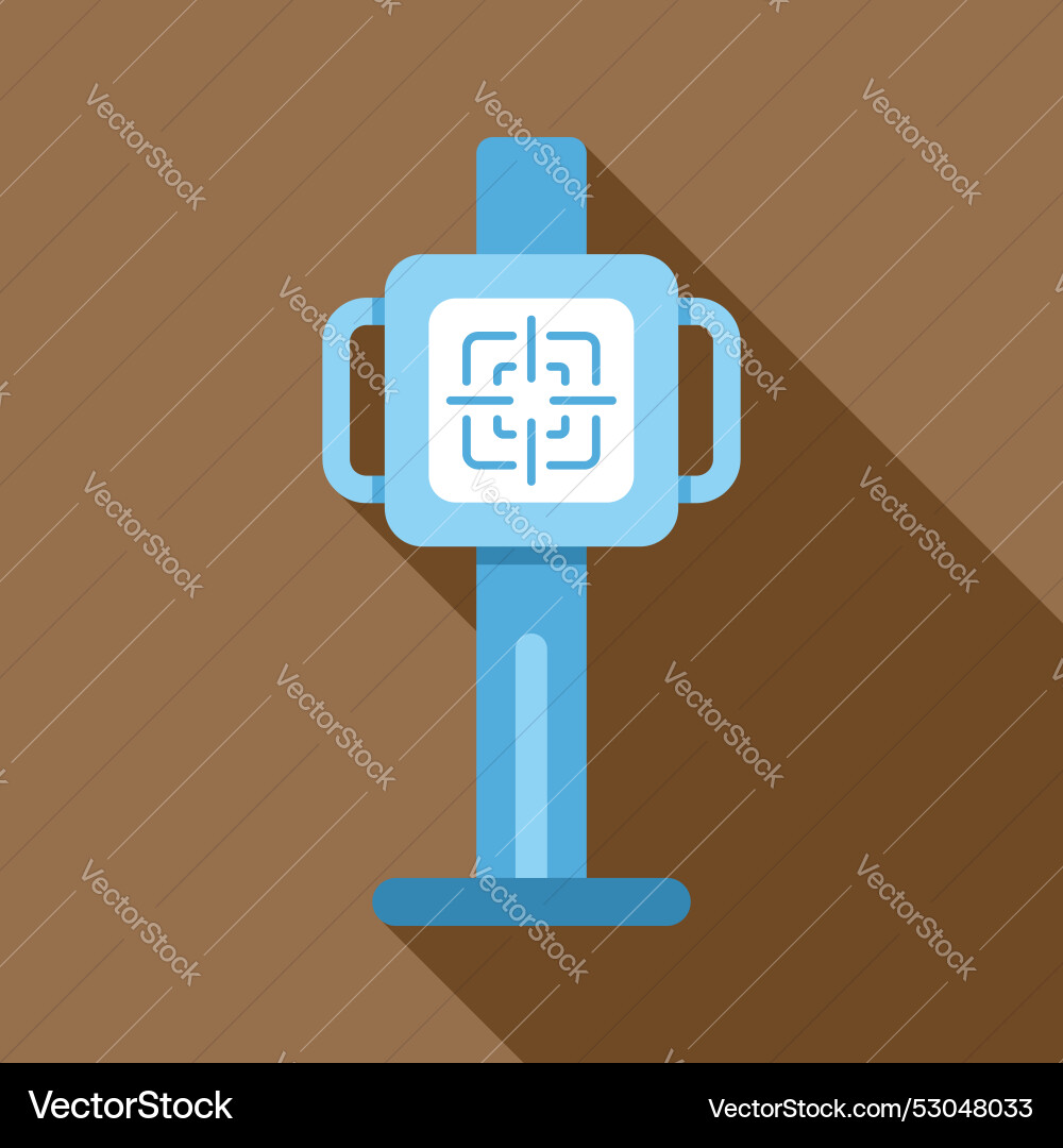 Airport security checkpoint with modern full body Vector Image