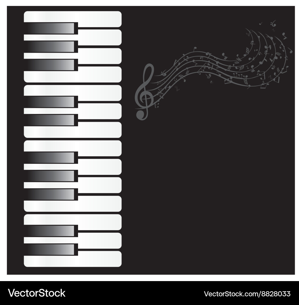Piano note Royalty Free Vector Image - VectorStock