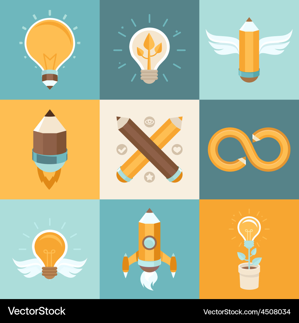 Creative ideas Royalty Free Vector Image - VectorStock