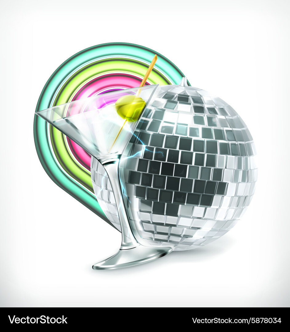 Disco icon Royalty Free Vector Image - VectorStock