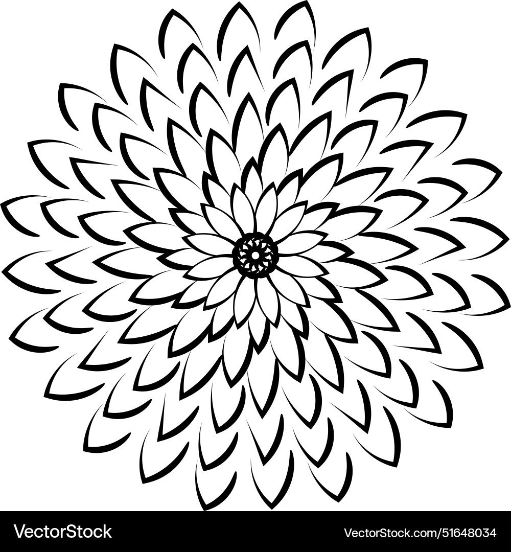 Doodle ornament outline hand drawn Royalty Free Vector Image