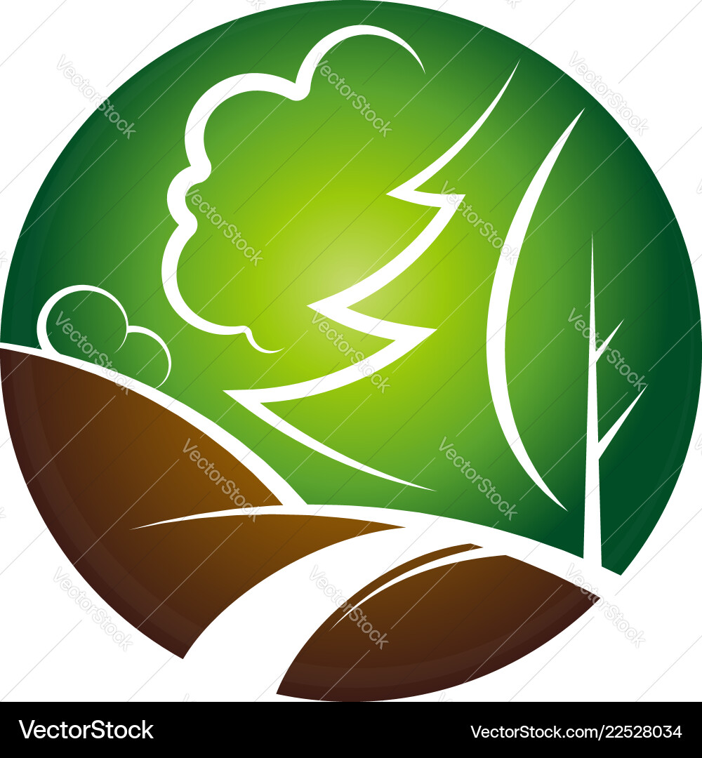 Landscape Symbols Template Landscape Design Symbol With Green Tree