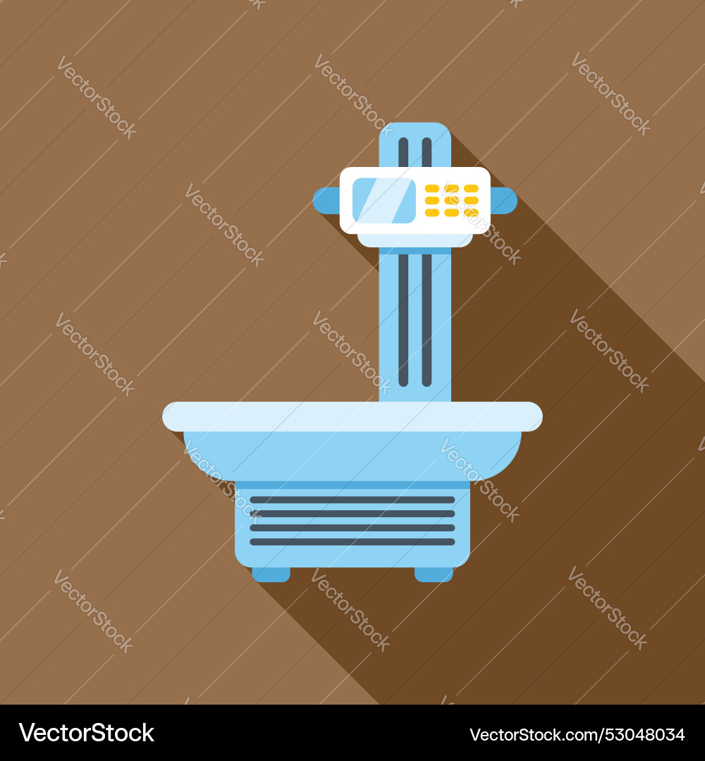 Modern digital x ray machine for medical Vector Image