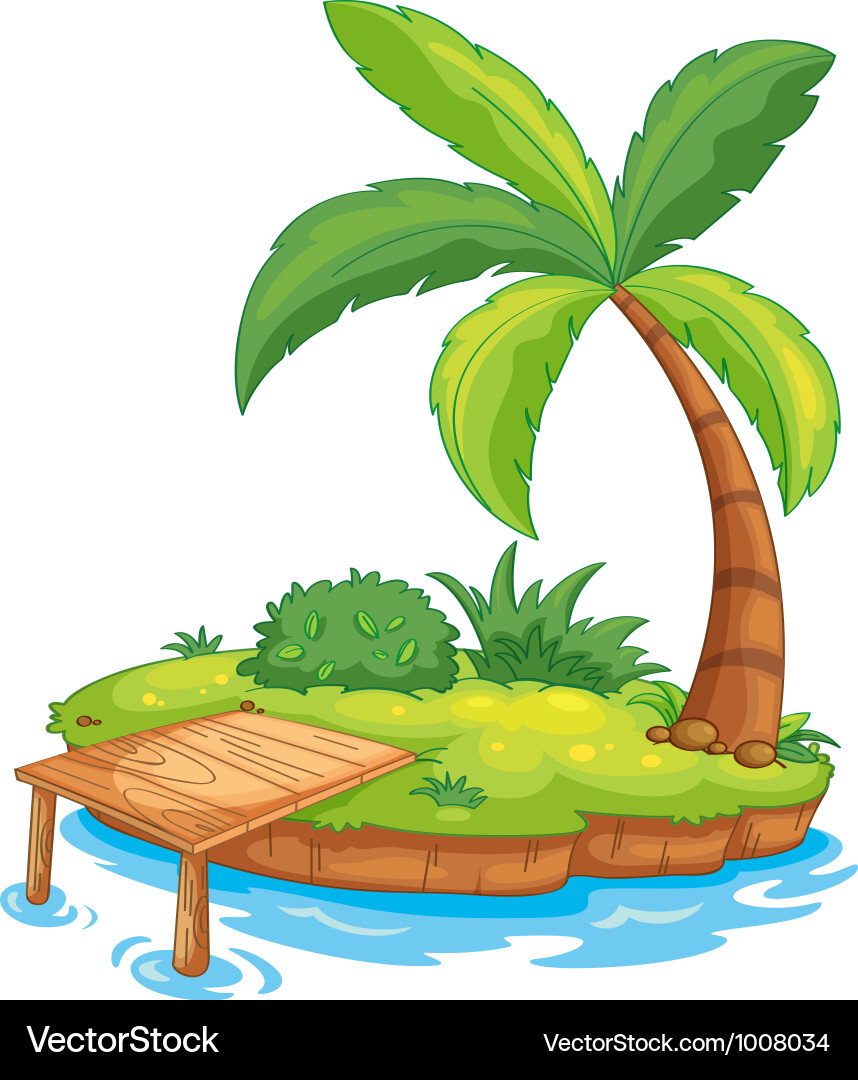 Small island Royalty Free Vector Image - VectorStock