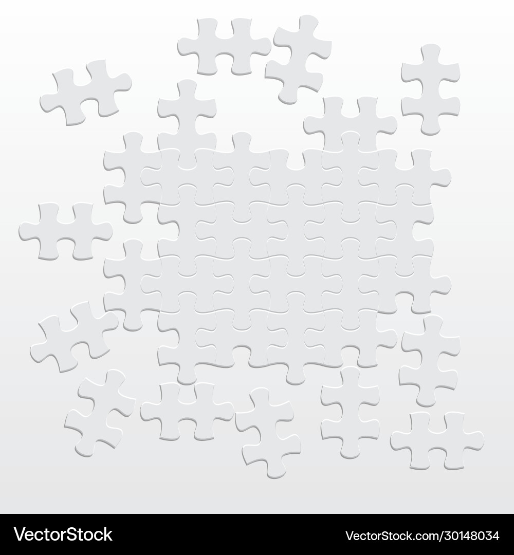 Various sizes puzzle for design Royalty Free Vector Image