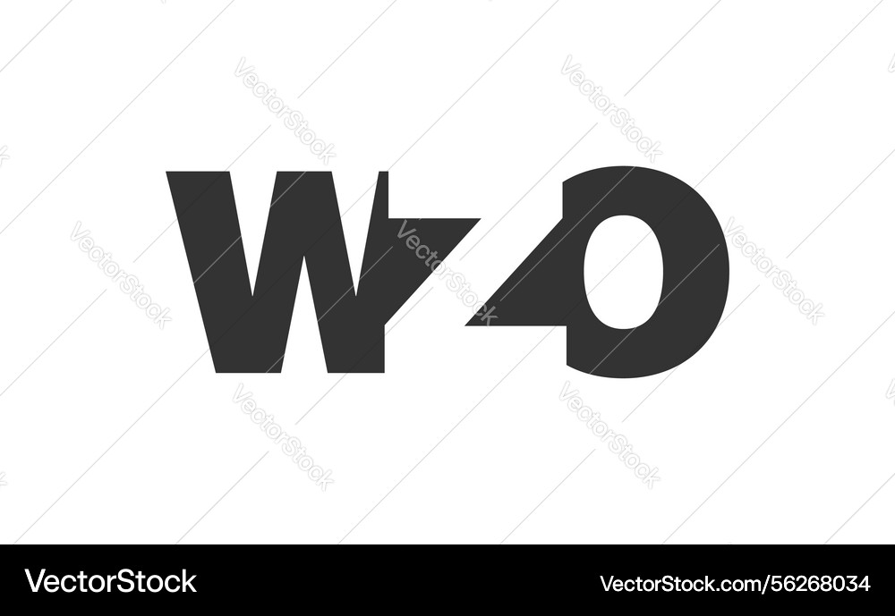 Wzo logo design initial letter w z o kühn schriftart
