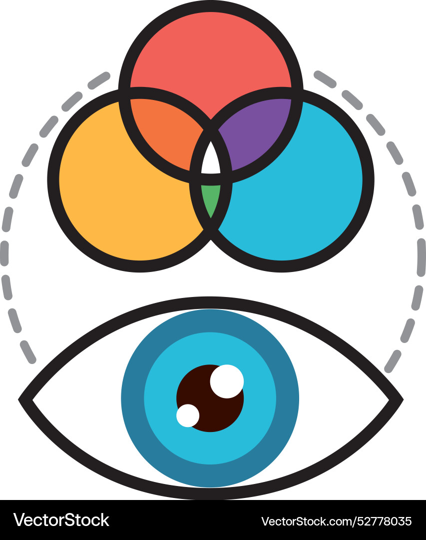 Color blindness awareness month Royalty Free Vector Image