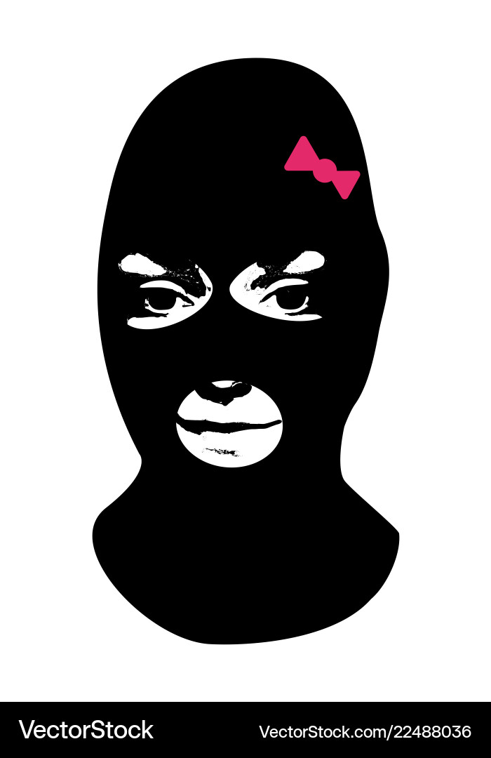 Girl in a mask Royalty Free Vector Image - VectorStock
