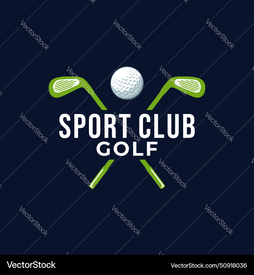 Golf sport badge graphic Royalty Free Vector Image