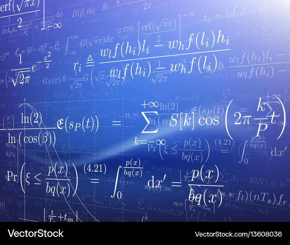 Mathematics background Royalty Free Vector Image