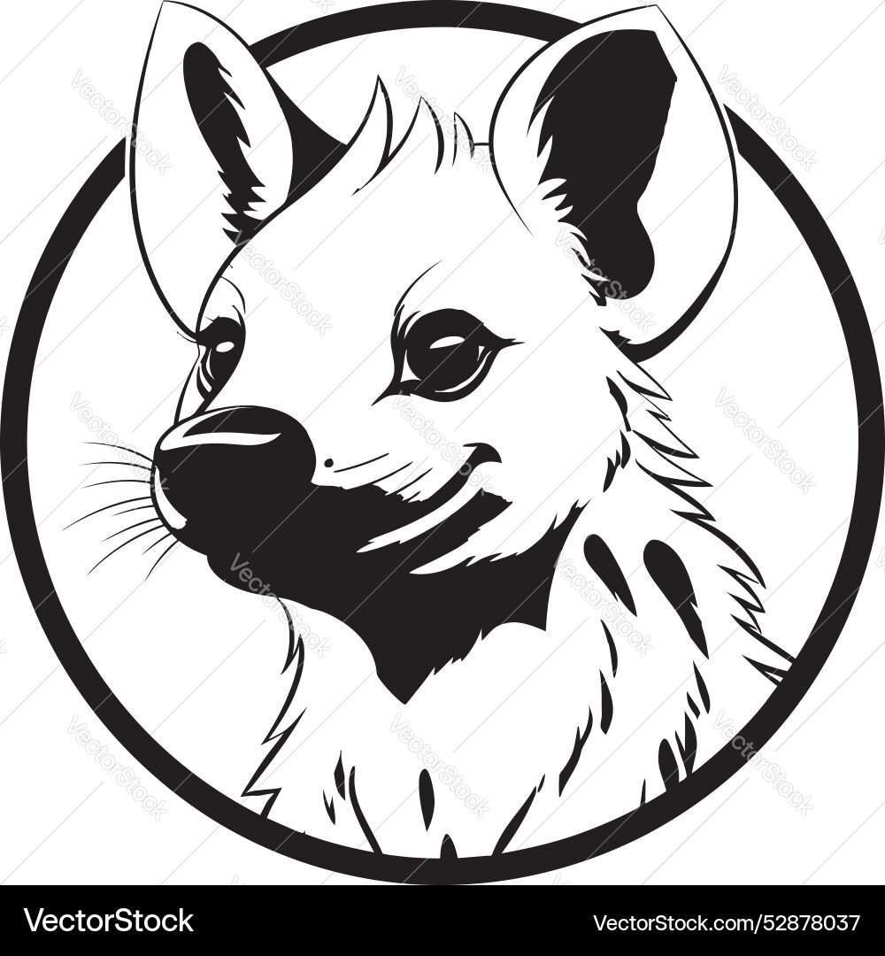 Contemporary hunter mark with fur minimalistic Vector Image