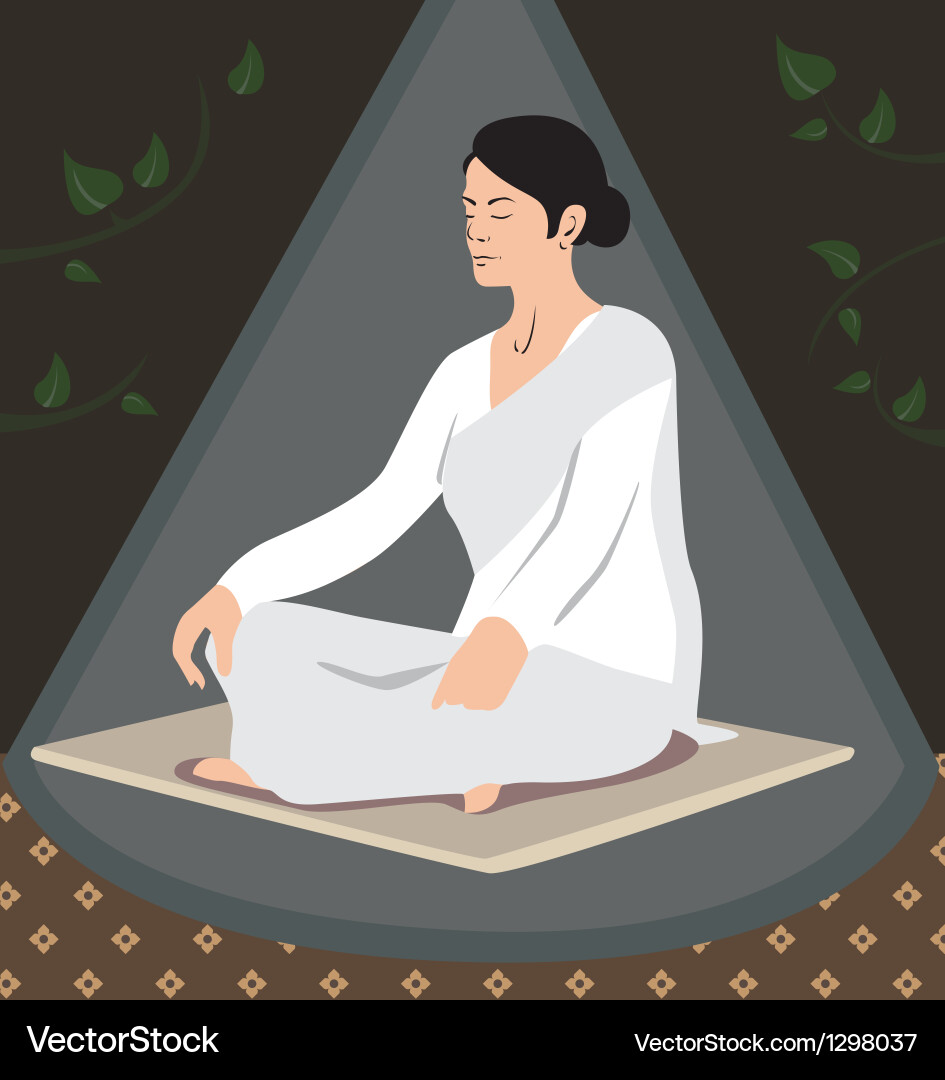 Meditation Royalty Free Vector Image - VectorStock