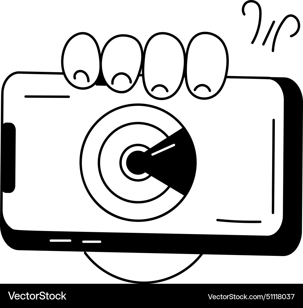 Mobile radar Royalty Free Vector Image - VectorStock