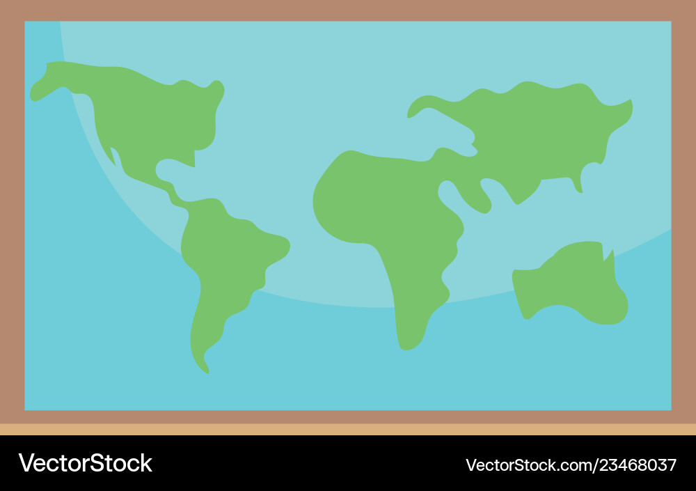 World map cartoon Royalty Free Vector Image - VectorStock