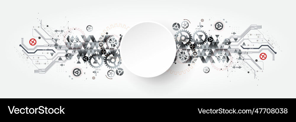 Abstrakte Technologie Hintergrundzahnräder Kunst Thema