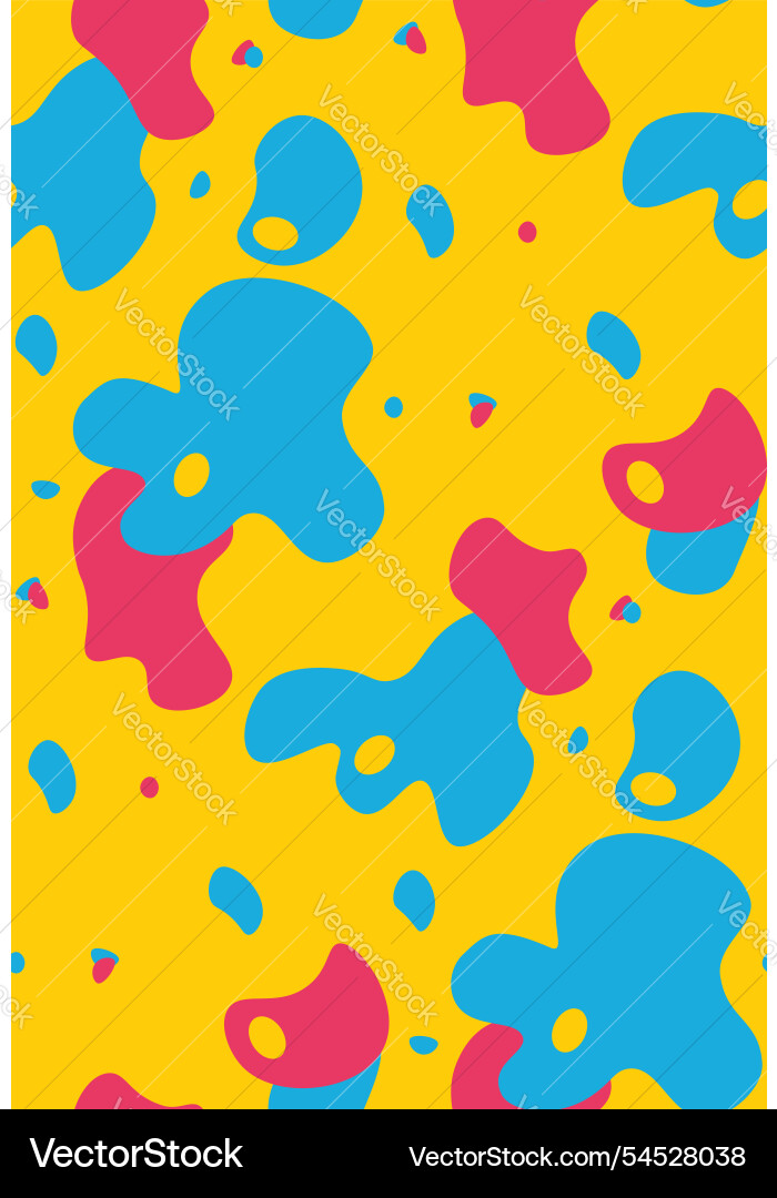 Abstrakte mehrfarbige Flecken nahtloses Muster Vektorbild