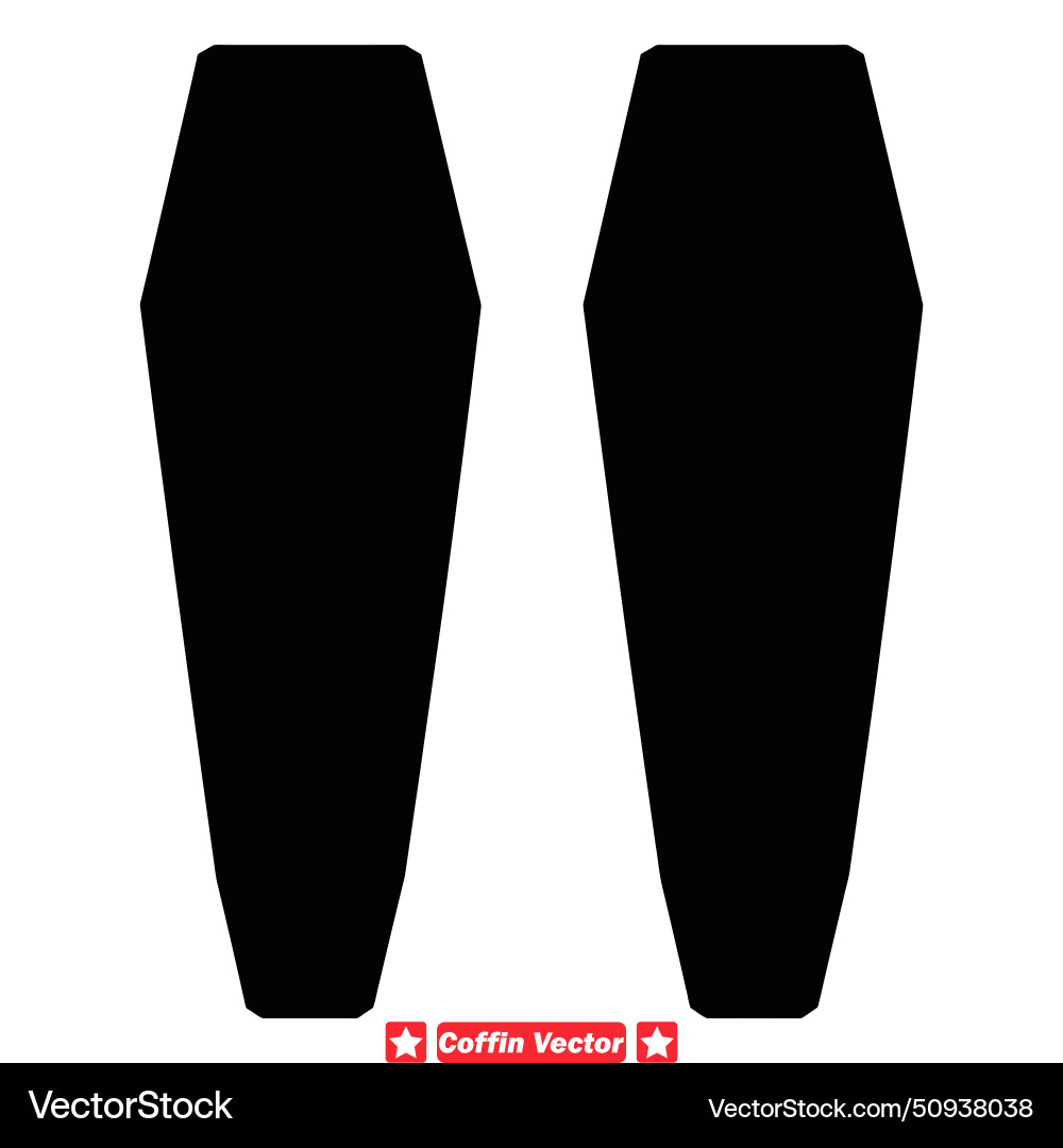 Coffin corridor haunting collection for horror Vector Image