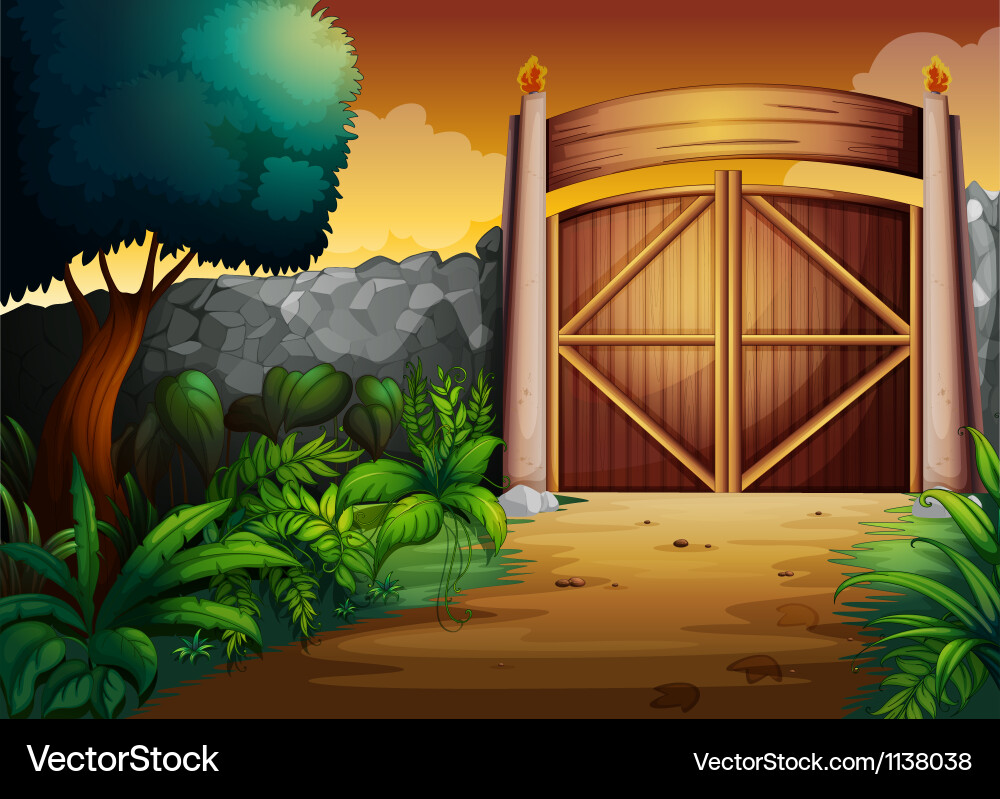 Gate Royalty Free Vector Image - VectorStock