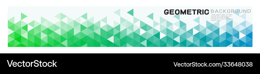 Geometric horizontal background with colorful Vector Image
