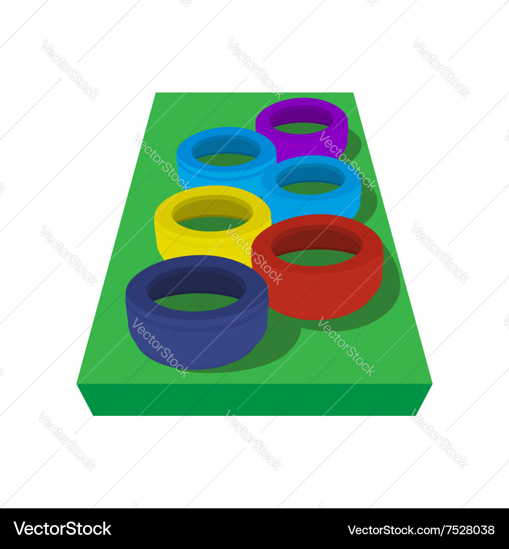 Obstacle course for children Royalty Free Vector Image