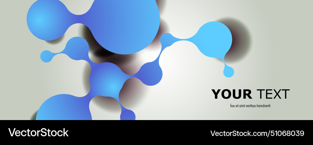 Abstract molecule structure for science research Vector Image