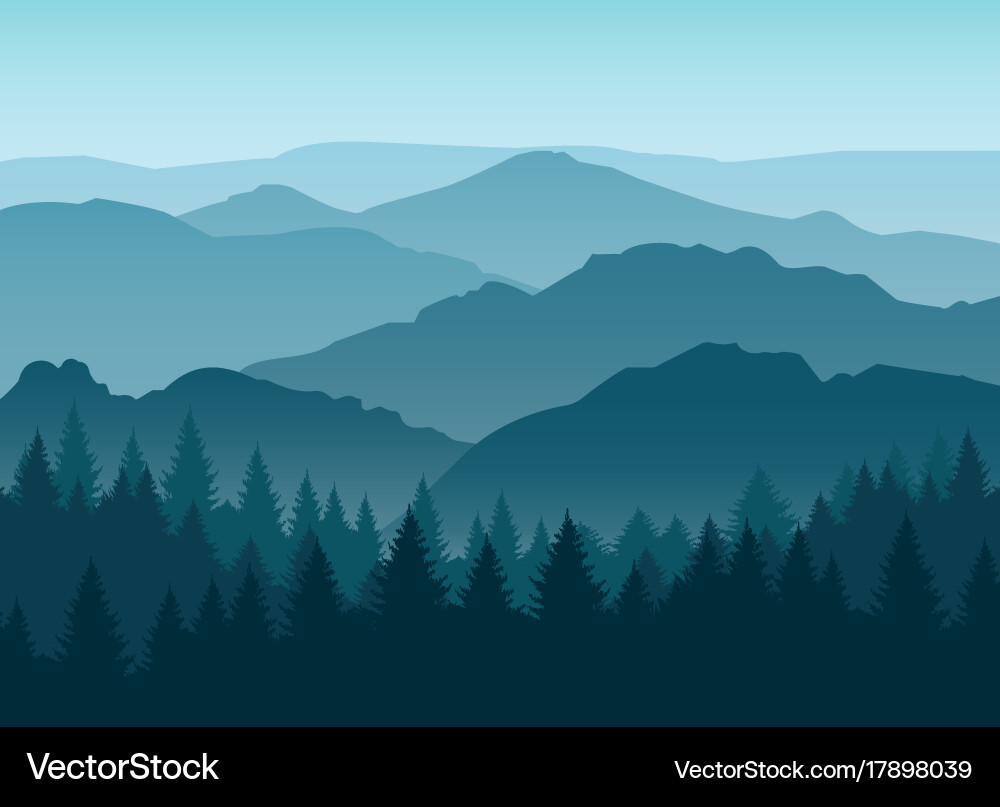 Layered Mountain Vector Images (over 3,100)