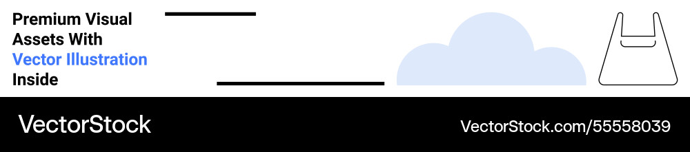 Premium Assets Design With Cloud Element And Vector Image