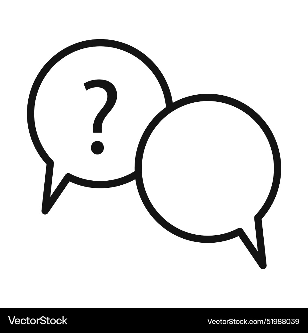 Support comment question icon ideal for customer Vector Image