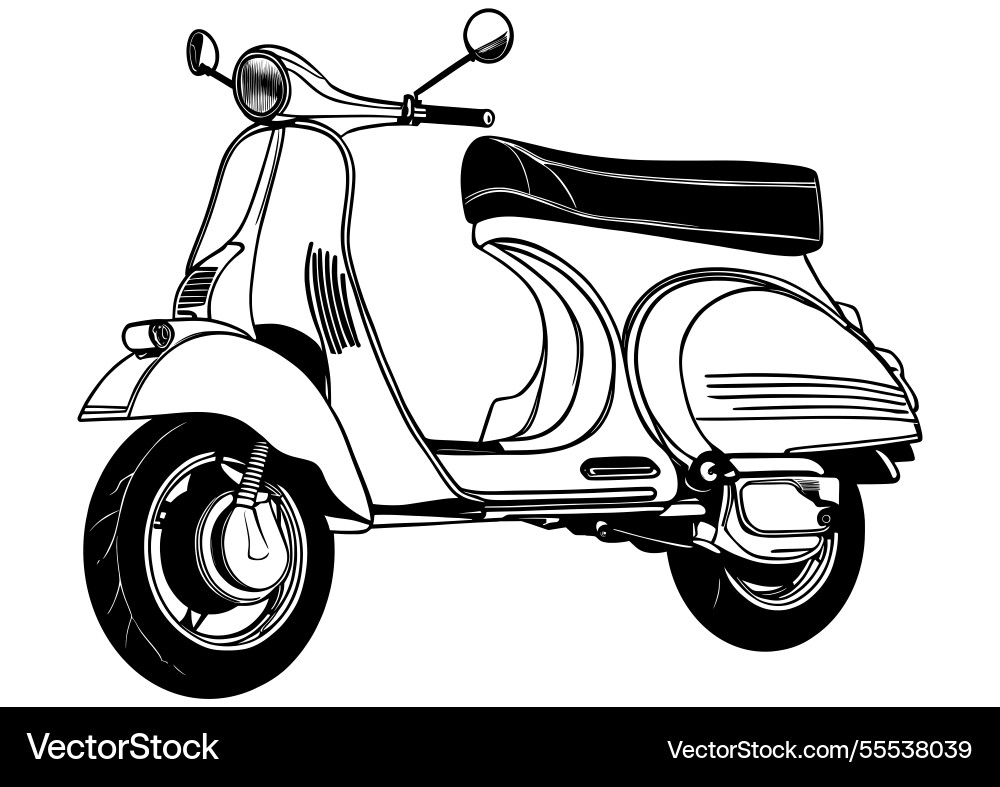Vespa Royalty Free Vector Image - VectorStock
