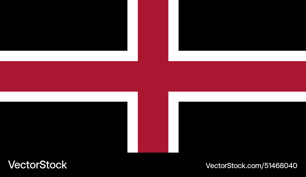 Durham flag Royalty Free Vector Image - VectorStock