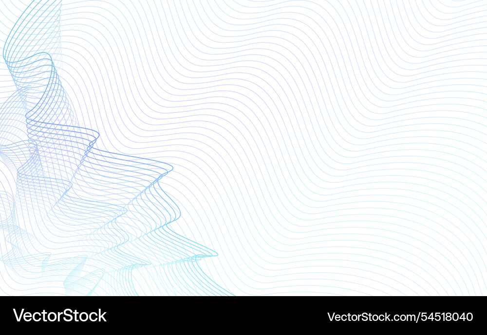 Light blue net pattern cheque voucher background Vector Image