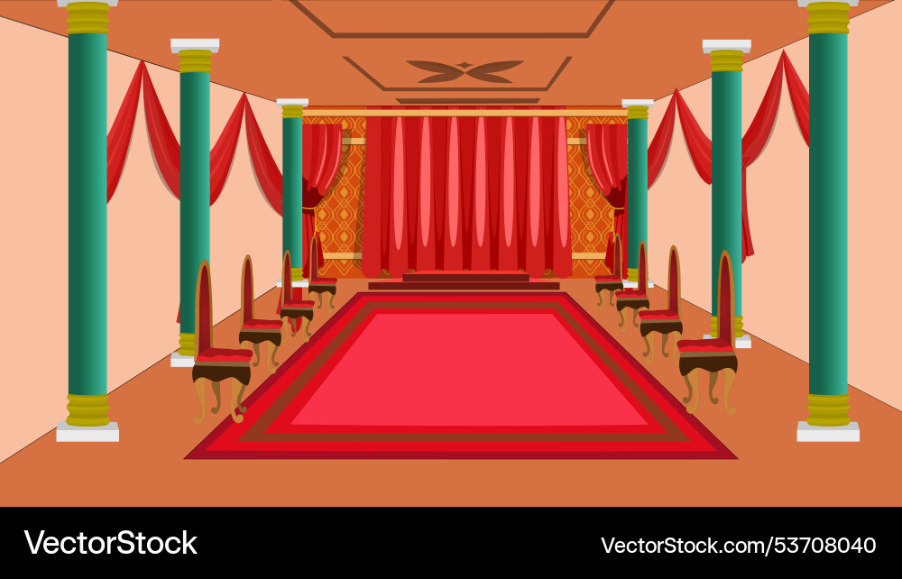 Royal palace ballroom Royalty Free Vector Image