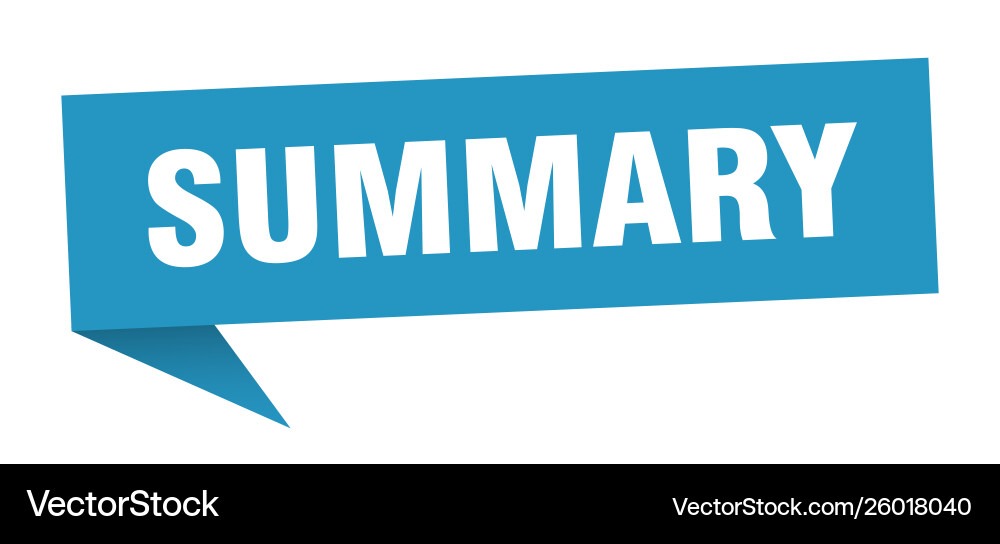 Summary Royalty Free Vector Image - VectorStock
