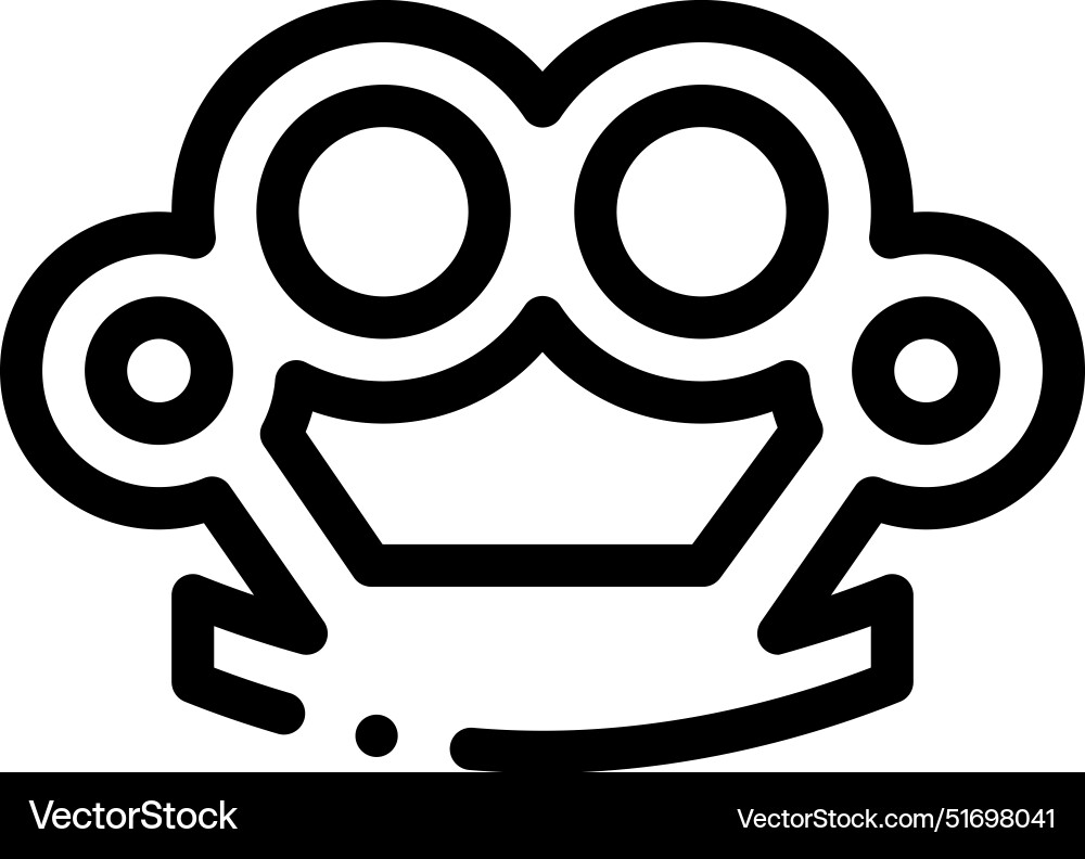 Brass icon thin linear style design isolated Vector Image