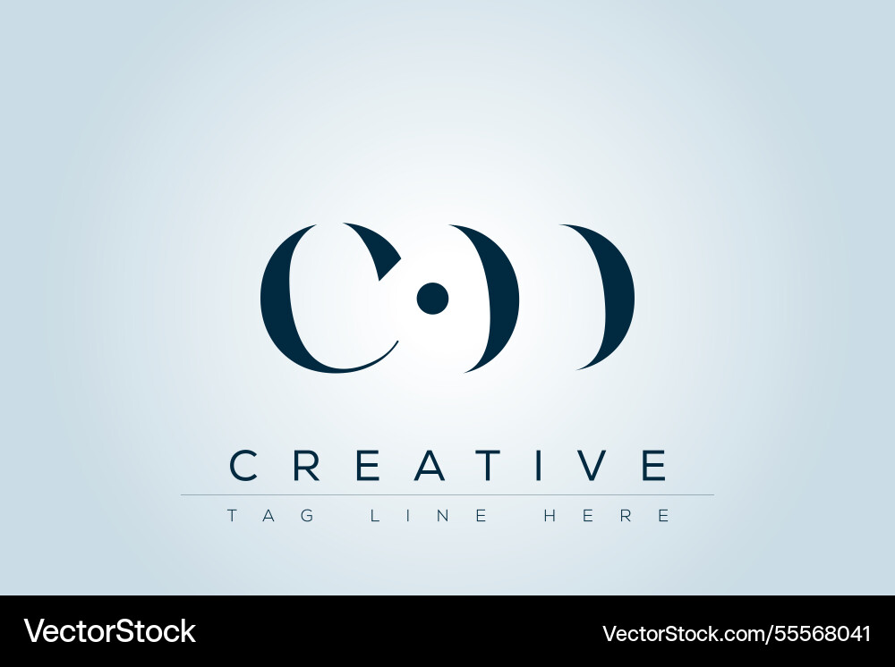 Coe abstract letter logo Royalty Free Vector Image