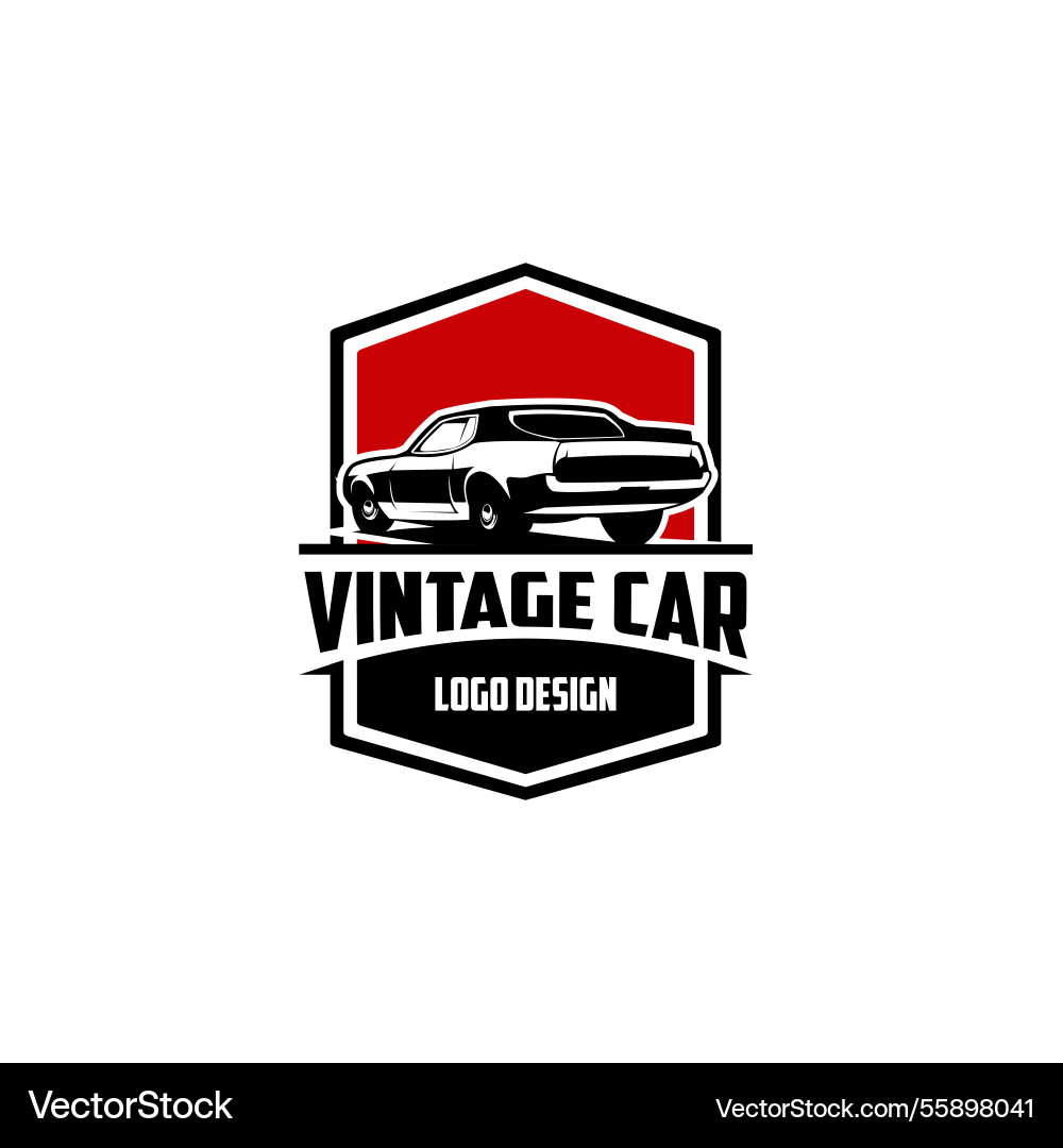 Mustang car silhouette logo shown on white Vector Image