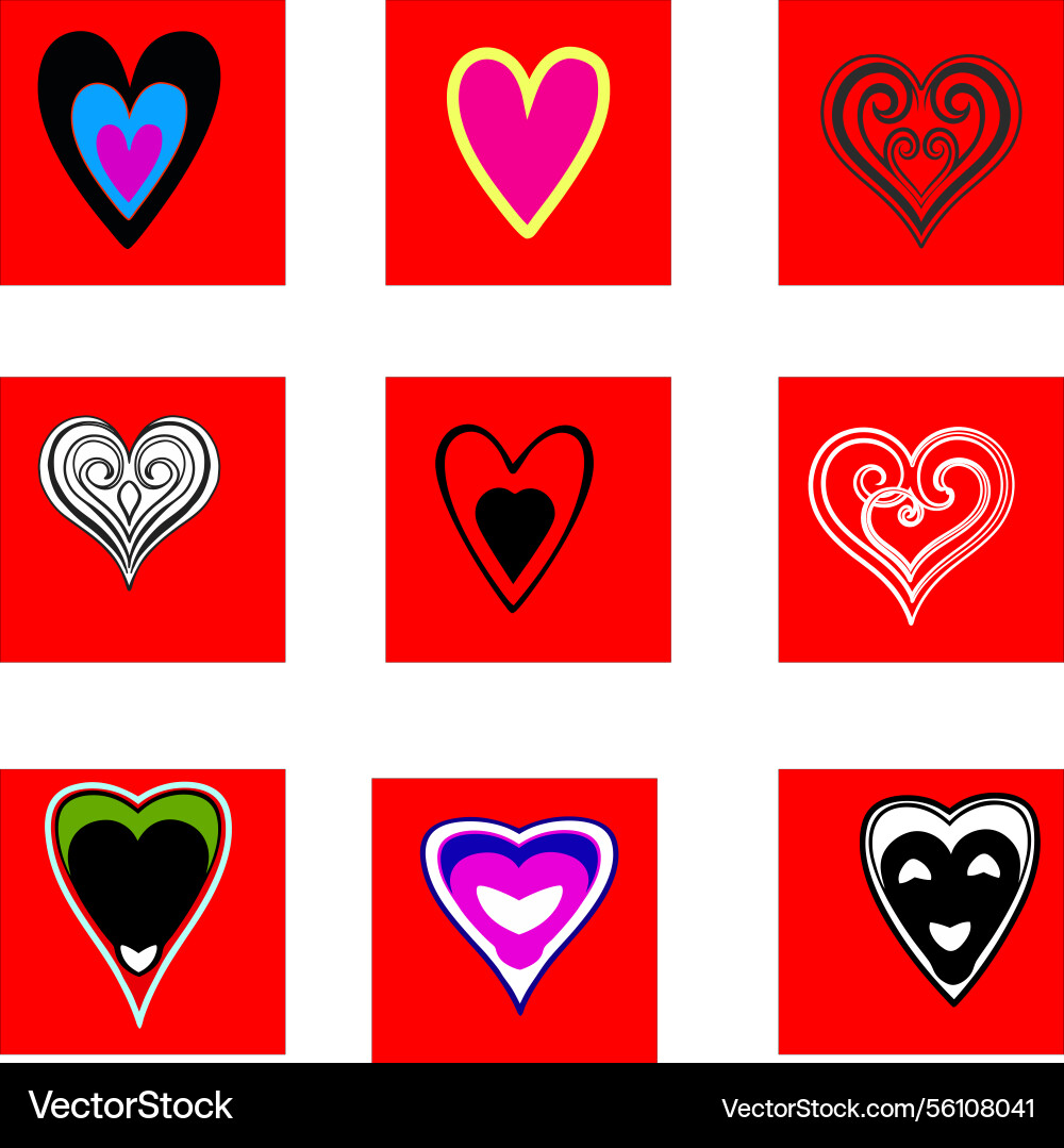 Ornamental heart drawing Royalty Free Vector Image