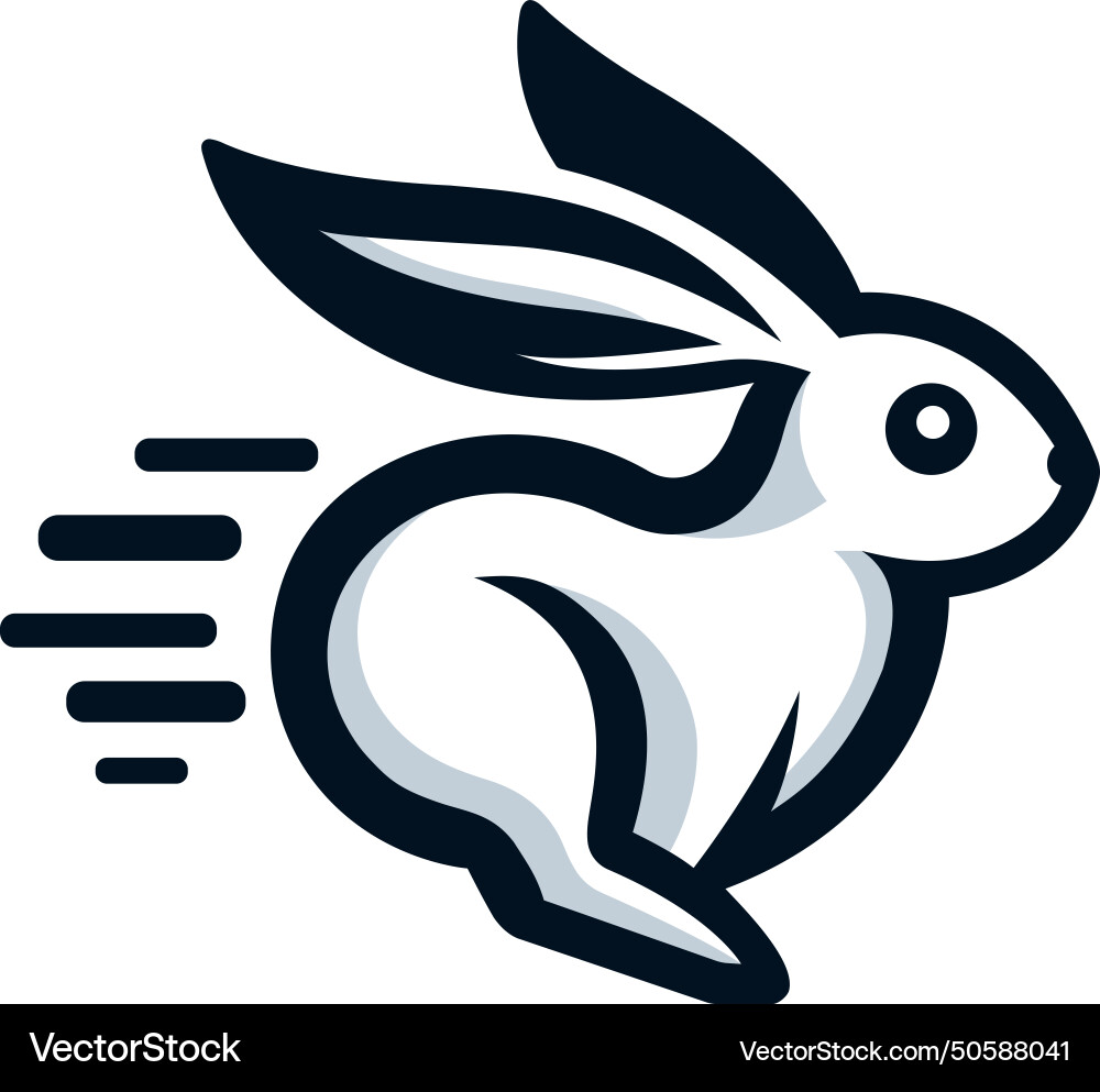 Rabbit logo Royalty Free Vector Image - VectorStock