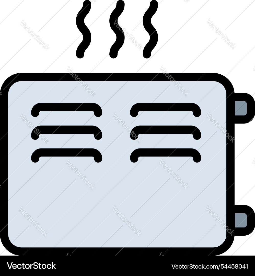 Radiator icon home heating icon hvac system Vector Image