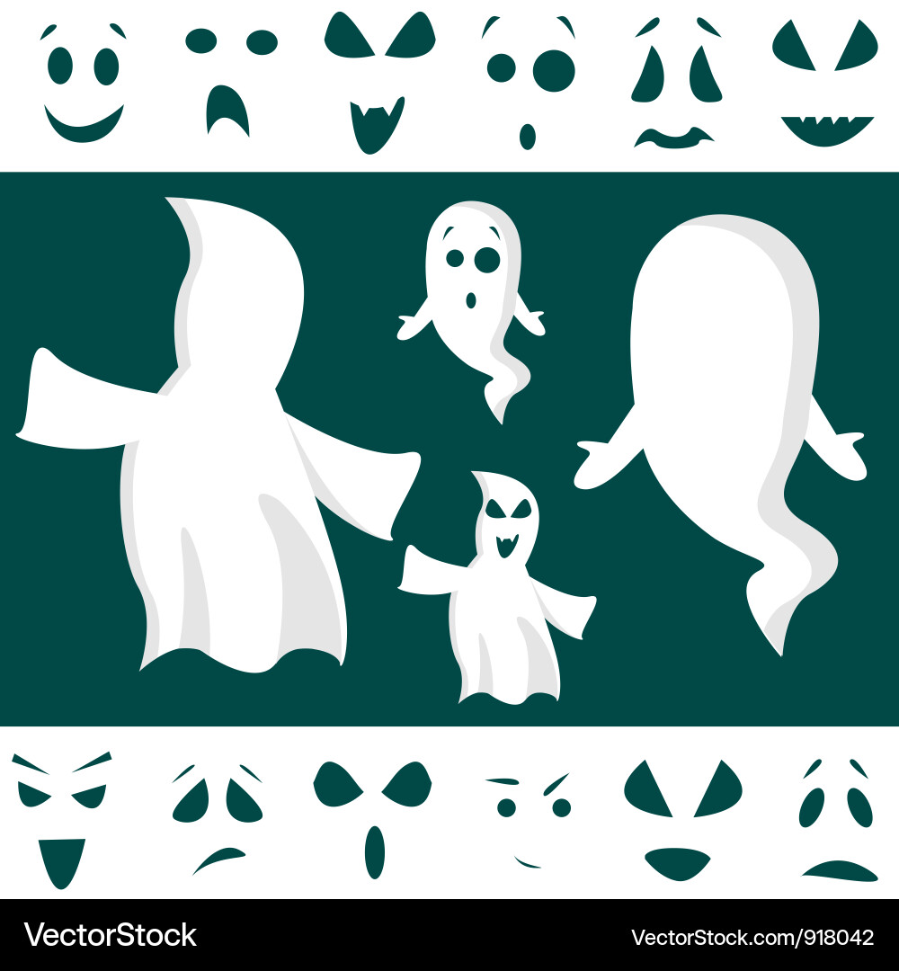Ghost kit Royalty Free Vector Image - VectorStock