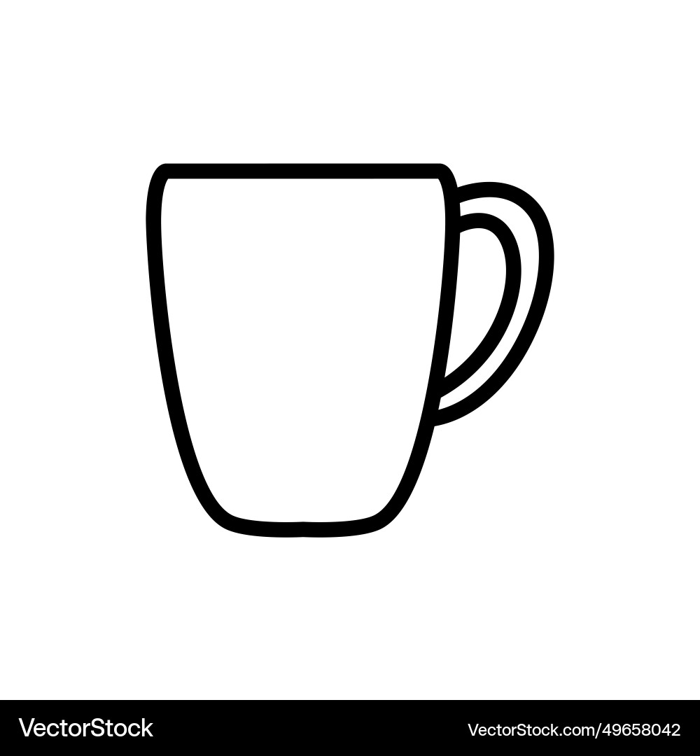 Glass mug logo icon image Royalty Free Vector Image