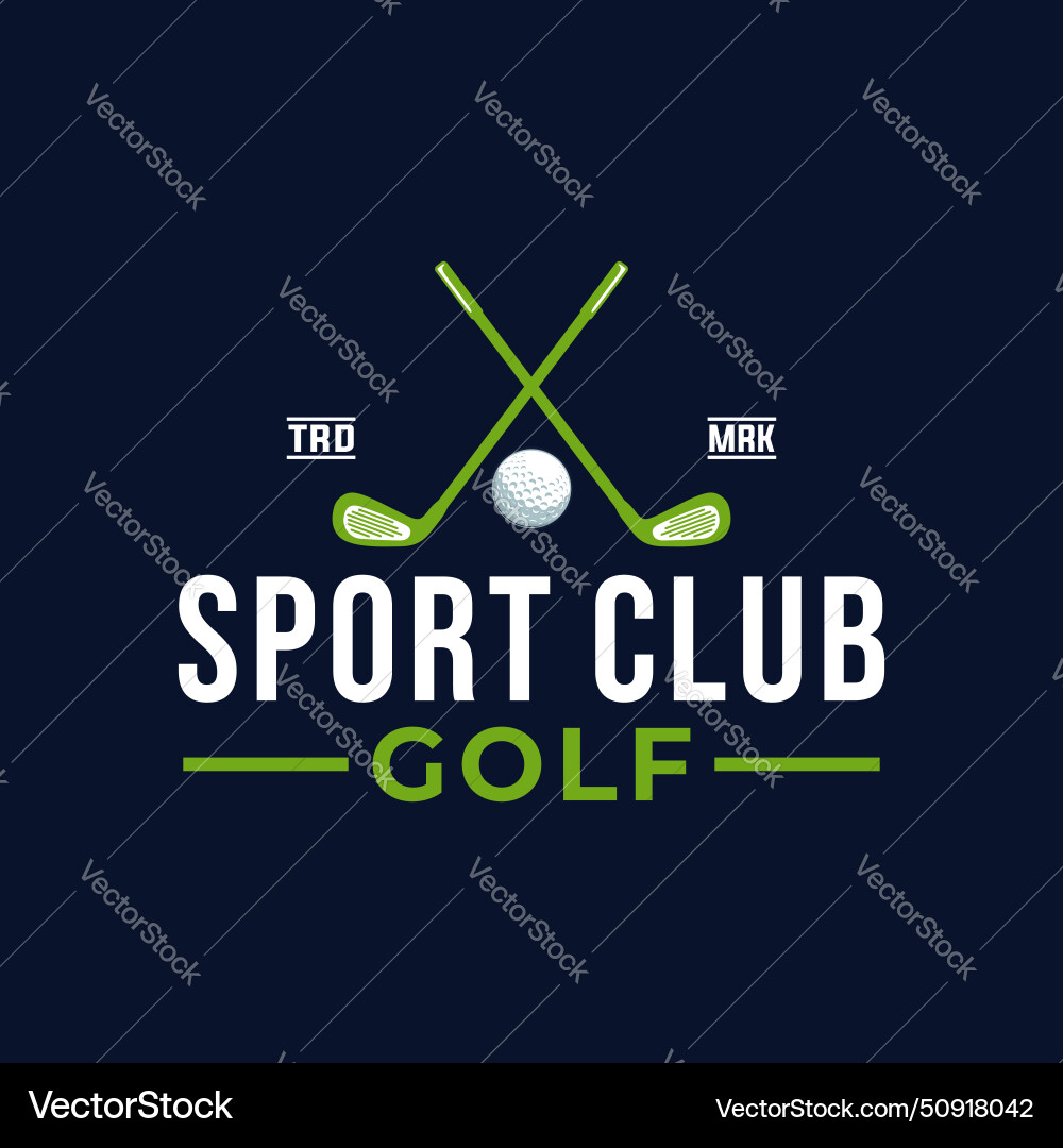 Golf sport badge graphic Royalty Free Vector Image