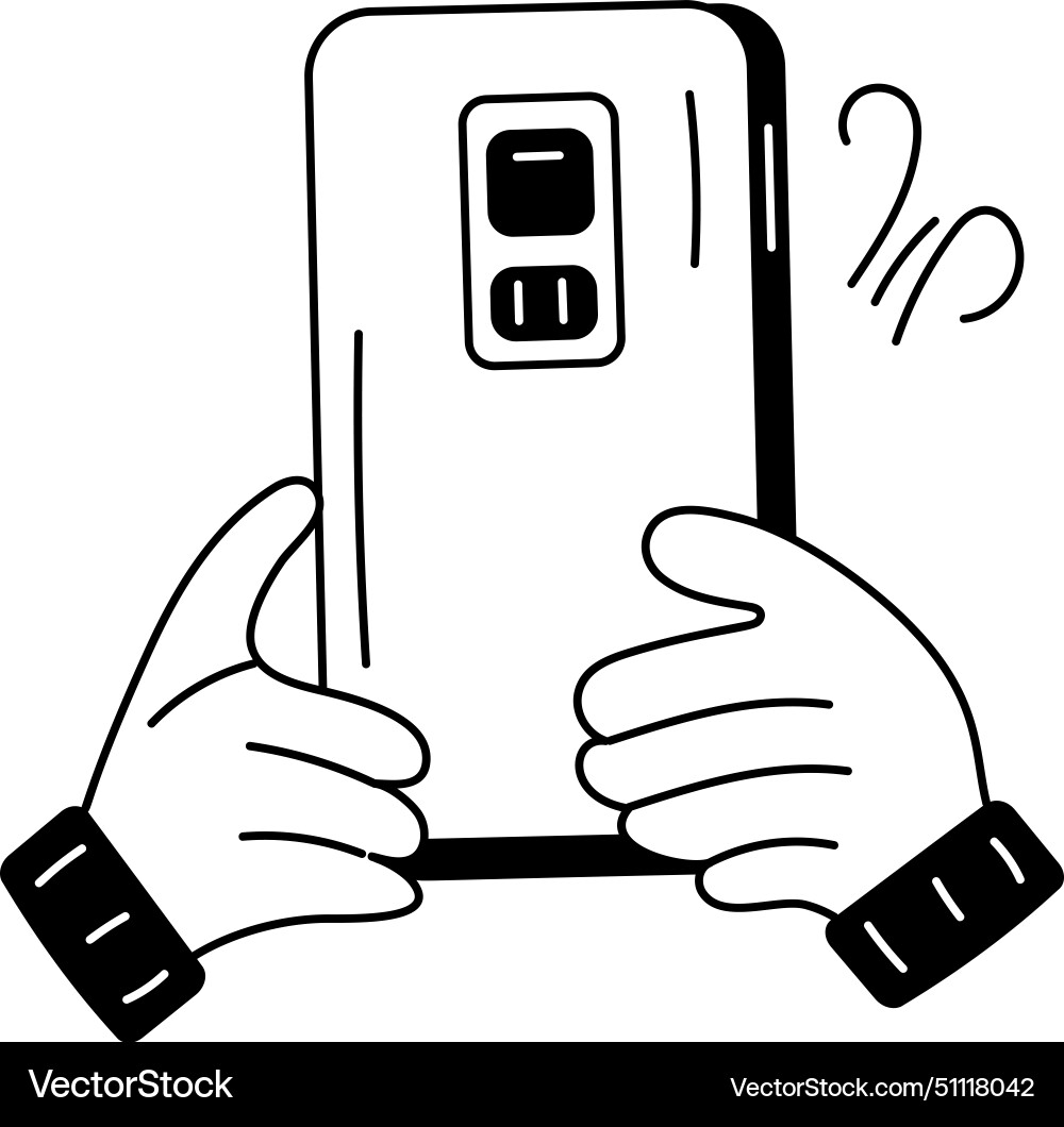 Handheld gadget Royalty Free Vector Image - VectorStock