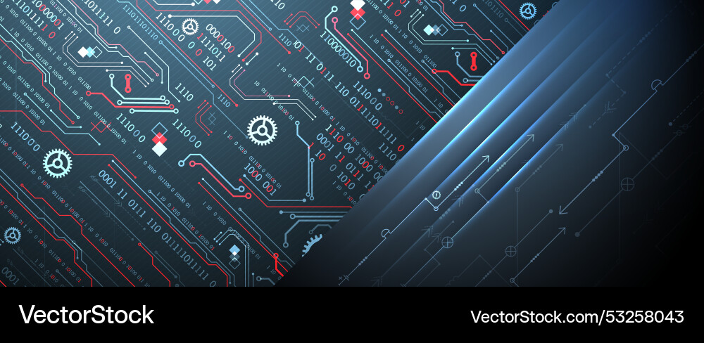 Abstract Technology Data Network Royalty Free Vector Image